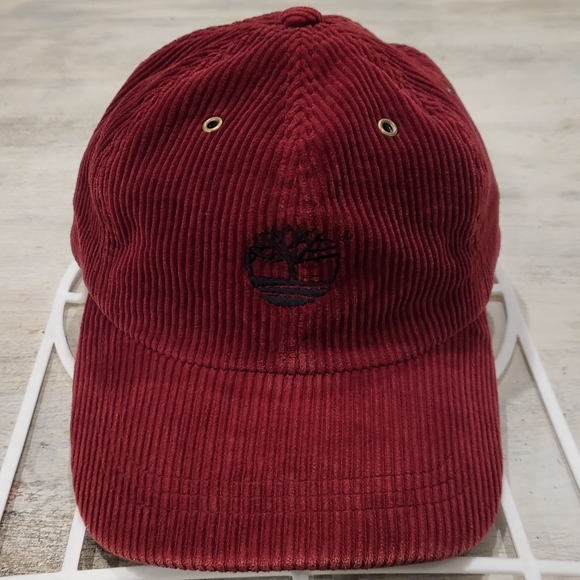 Timberland | Accessories | Vintage Timberland Red Corduroy Adjustable Strap Hat Osfm | Poshmark